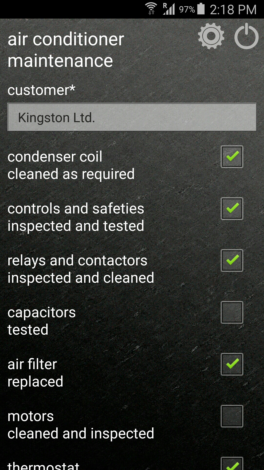 Air Conditioner Maintenance | Service tasks report - Android App ...