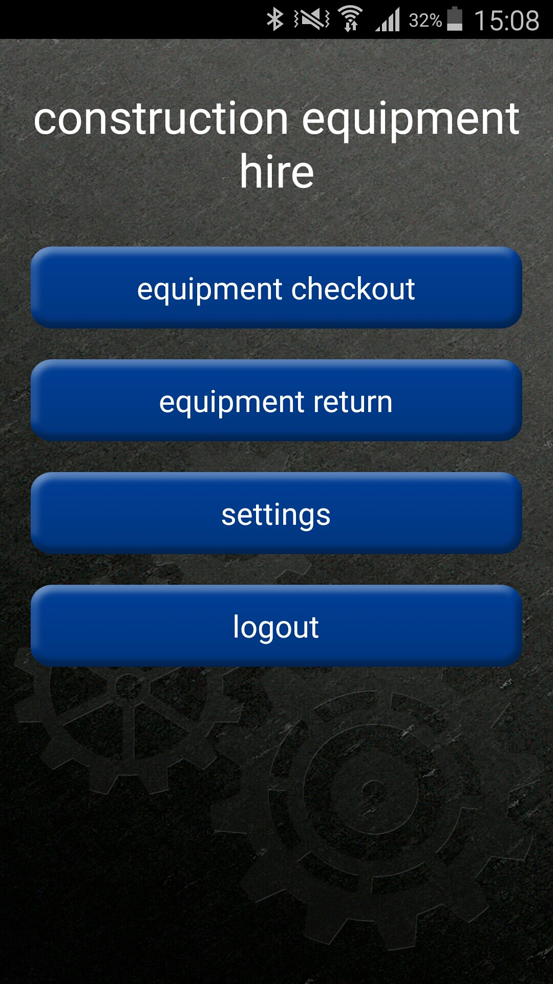 Construction Equipment Hire | Tracking missing tools - Android App ...