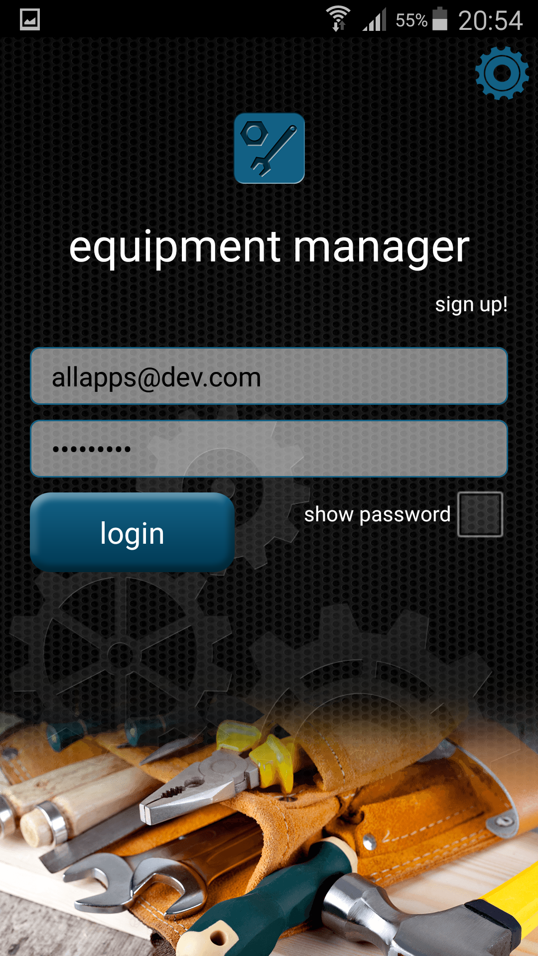 Equipment Manager | Efficiency in hire processes - Android App | ginstr ...