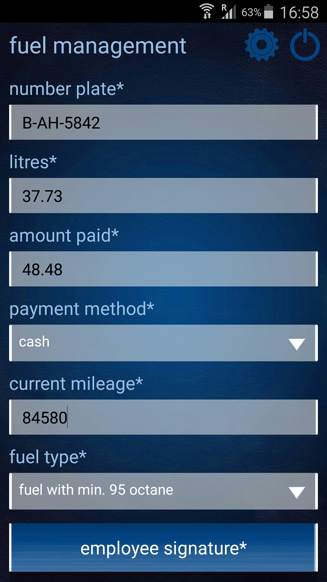 Fuel Management | Control fuel refill transactions - Android App ...