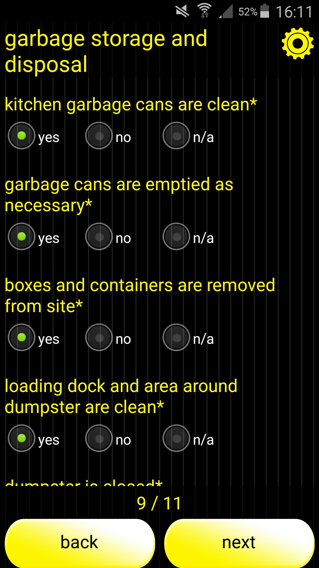 Food Service Inspection Checklist | Promote hygiene - Android App ...