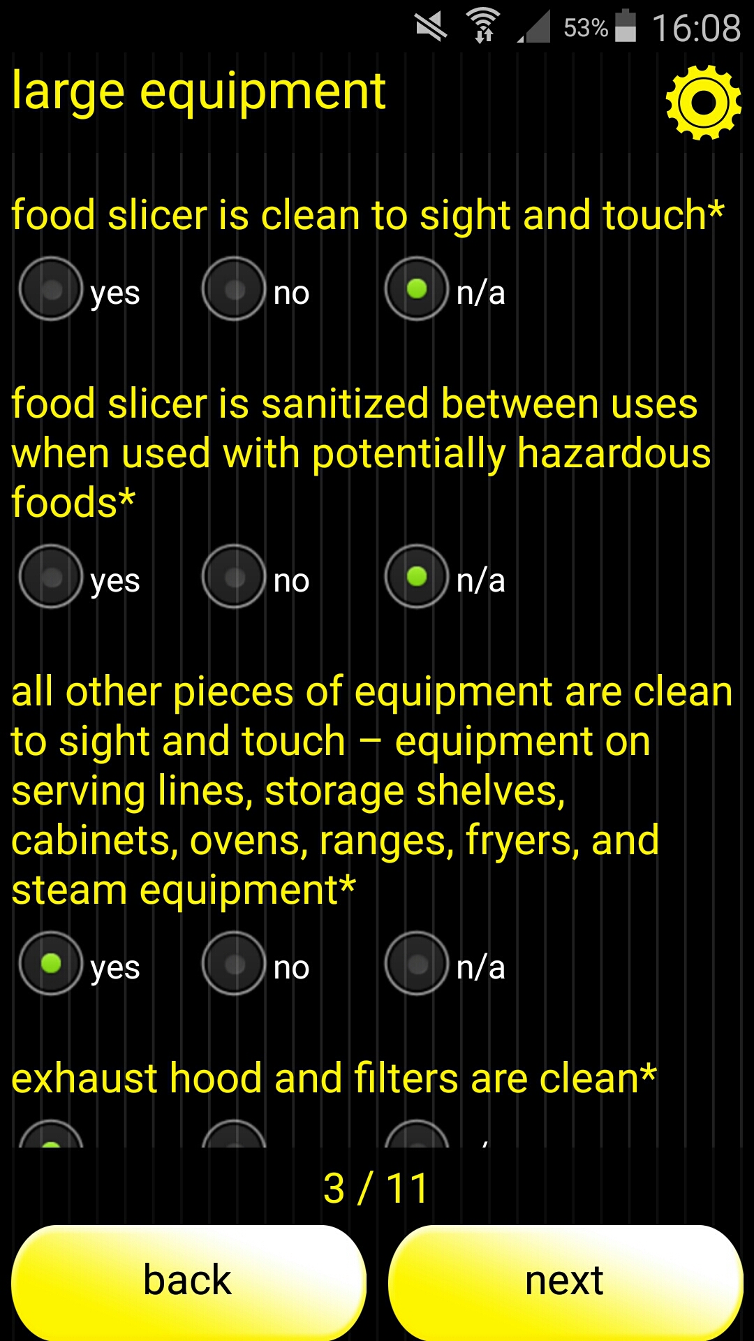 Food Service Inspection Checklist | Promote hygiene - Android App ...