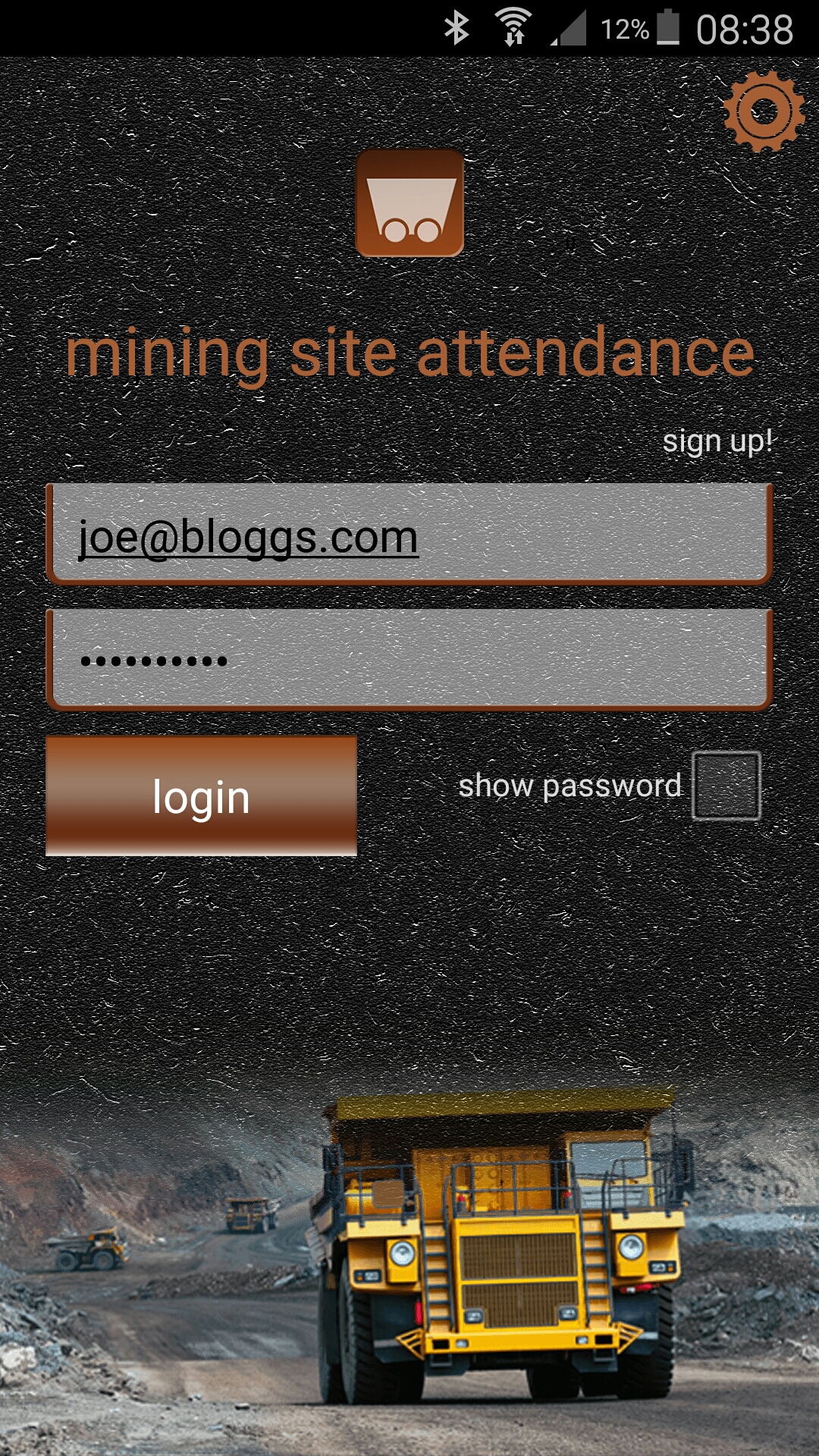 Mining Site Attendance | Monitoring workers on sites - Android App ...