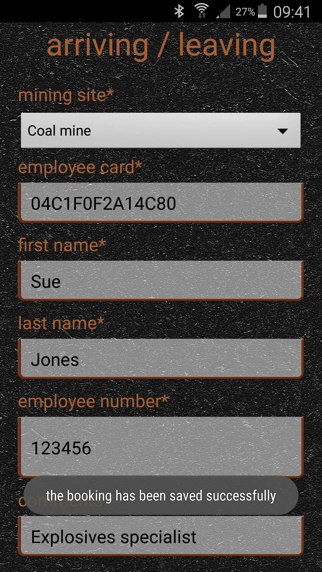 Mining Site Attendance | Monitoring workers on sites - Android App ...