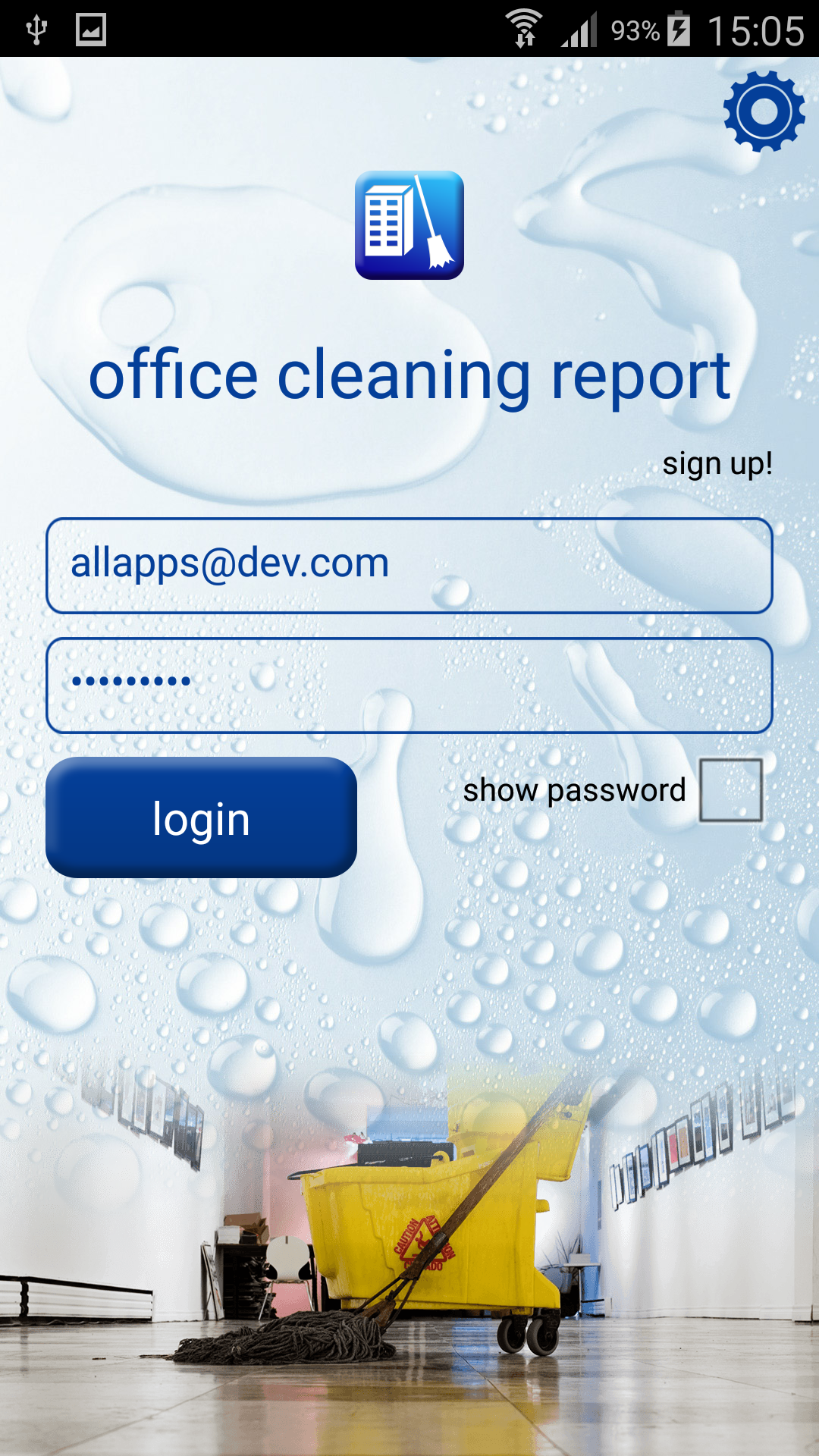 Office Cleaning Report | Report on cleaning services - Android App ...