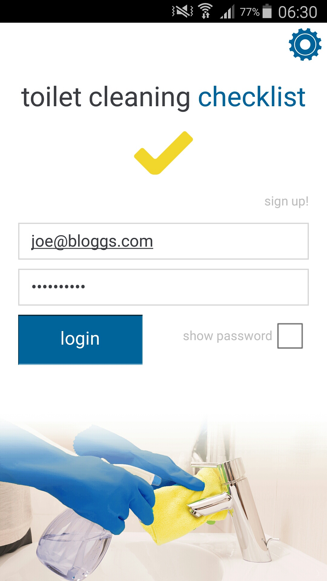 Toilet Cleaning Checklist | Cleaning task report - Android App | ginstr ...