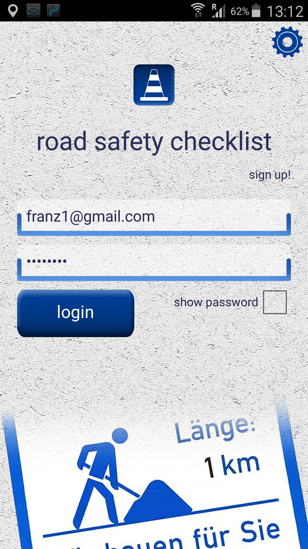 Road Safety Checklist | Checking road sign conditions - App | ginstr ...