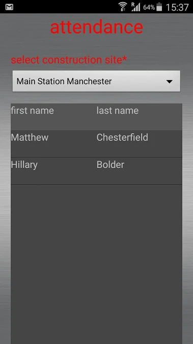Construction Site Attendance | Manage crisis easily- Android App ...