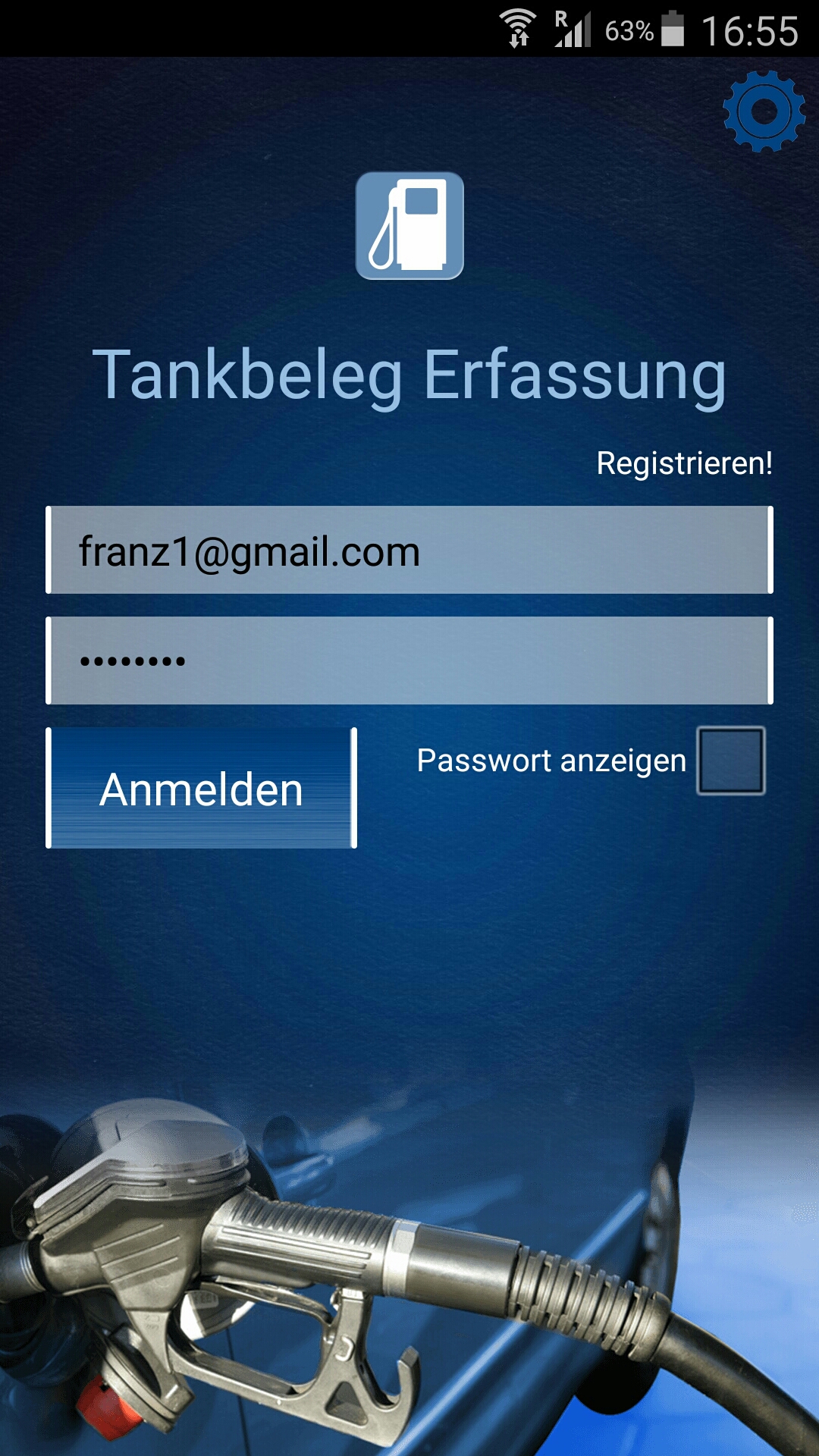 Tankbeleg Erfassung - ginstr.com - ginstr.com